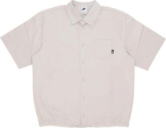 Nike Club Button-down Kurzarmhemd - - Sport - Herren - Grau - XL
