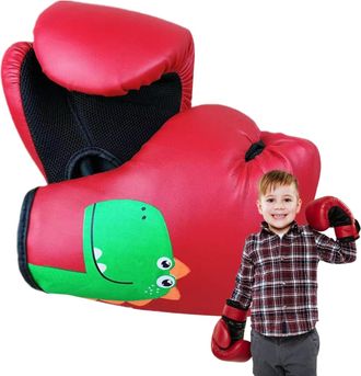 Generico Mitts von Jugend-Boxhandschuhe, PU-Handschuhe f&uuml;r Kinder, Cartoon-Trainingsausr&uuml;stung, leichte gepolsterte Kampfhandschuhe, langlebige Handgelenkst&uuml;tz
