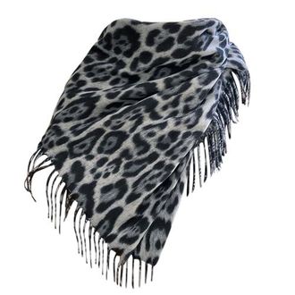 Generic Scarf 2 | Femmes Automne Hiver 2024 Nouveau Châle Rétro Coréen Imitation Écharpe En Sucre Flux Chaud (Grey, One Size)