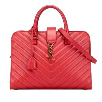 Saint Laurent Sac bandouli&egrave;re matelass&eacute; doccasion - Femme - Pre-owned - Rouge - Taille: ONE Size