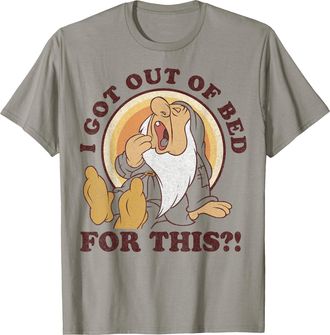 Disney Snow White Sleepy I Got Out Of Bed For This Humor T-Shirt