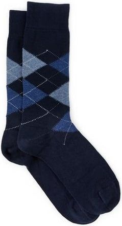 Doré Doré Goldenes vergoldet - halbe hochwertige Socken in Baumwolle - blau