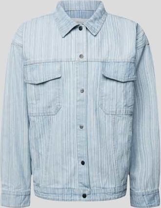 &raquo;Preach&laquo; Jeansjacke mit Streifenmuster