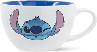 Cartoon Große Tasse Stitch Disney Keramik Becher Frühstücksschale 740ml für Kinder