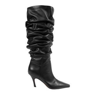 Amina Muaddi Jamie Slouch Boot 80 - - Shoes - Damen - Schwarzk - 40 EU
