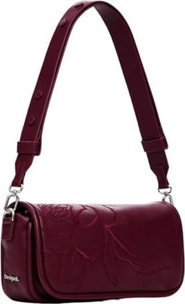 Desigual Sac de corps cross en PU pour femme, rouge, rouge