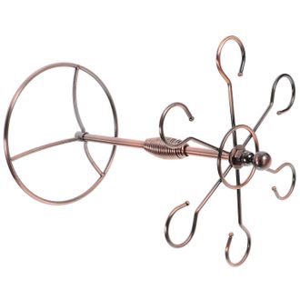 Valiclud Tisch Weinglashalter aus Eisen Dekoratives Umgedrehtes H&auml;ngeregal f&uuml;r Weinkelche Platzsparender Stielglasst&auml;nder f&uuml;r K&uuml;che und Esszimmer