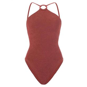 Hunza G Femme, Maillots de bain, Rouge, Taille: ONE Size Maillot de bain une pi&egrave;ce Jasmine avec cerceau recouvert