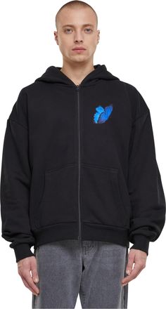 Mister Tee Unisex Sweatshirt-Jacke Le Papillon Heavy Oversize Zip Hoody Black XXL