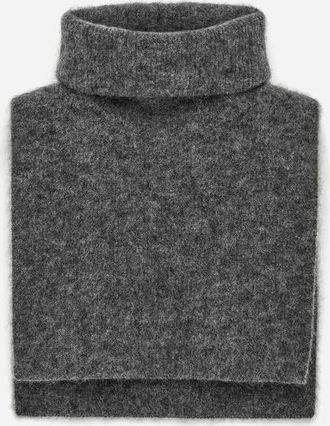 Arket Krageneinsatz Aus Wolle Und Alpakawolle -Grau