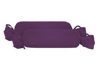 Biberna 0077144 Kopfkissenbezug Feinjersey, gek&auml;mmte Baumwolle, superweich 2x 15x40 cm, dunkelviolett