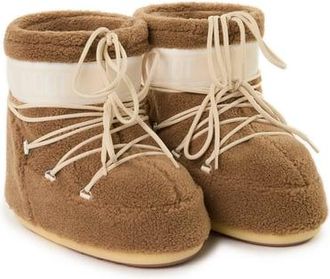 Moon Boot Mondstiefel - Fleece - Brown Low Stiefel