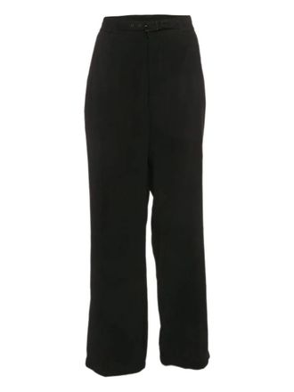 Armani pantalon à taille ceinturée - Noir