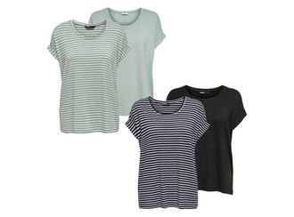 Only T-Shirt Damen Top MOSTER Regular Fit (4-tlg) Basic Kurzarm Tee Shirt mit Rundhalsausschnitt