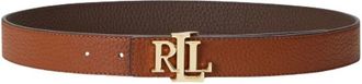 Ralph Lauren Ceinture r&eacute;versible en cuir - Femme - Accessoires - Brun - Taille: XL