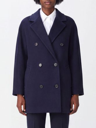 Max Mara Caban crois&eacute; en laine avec coupe d&eacute;contract&eacute;e et col &agrave; revers