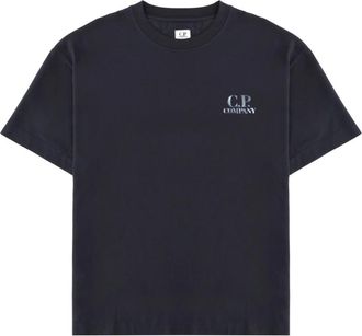 C.P. Company C.p. Company, Homme, Tops, Bleu, Taille: XL T-shirt &agrave; manches courtes 30/1 Jersey