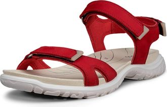 Ecco Damen Offroad Roam 3-Strap Sandale, Chili red, 38.5 EU