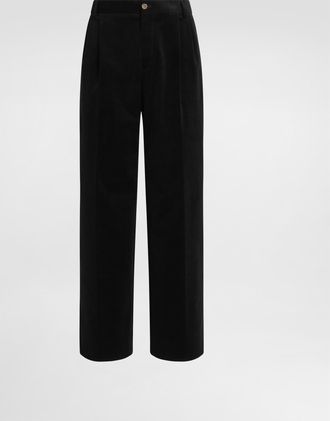 Dolce & Gabbana Samthose - Mann Hosen Und Shorts Blau 48