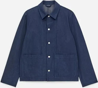 Arket Workwear-Jacke Aus Denim -Blau