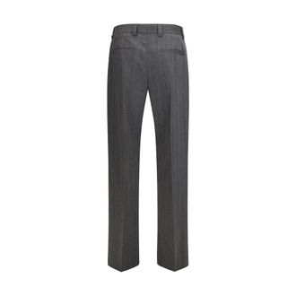 Valentino Garavani Virgin Wool Trousers - Gray