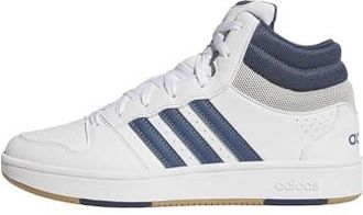 adidas Mixte Hoops Mid Classic Shoes, Core Black/Core Black/Carbon, 45 1/3 EU