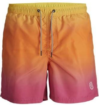 Jack & Jones JACK&JONES PLUS Jpstfiji Jjswim Dip Dye LY Pls Short de Bain, Haute visibilité, 48 Homme