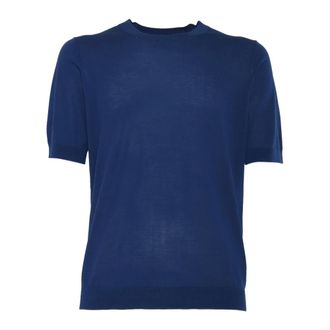 Ballantyne Tricot Manches Courtes - Homme - Pulls - Bleu - Taille: M