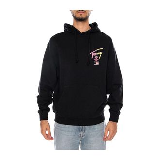 Tommy Hilfiger TJM Rlx Signature Hoodie Ext - - Sweatshirts & Hoodies - Herren - Schwarzk - L