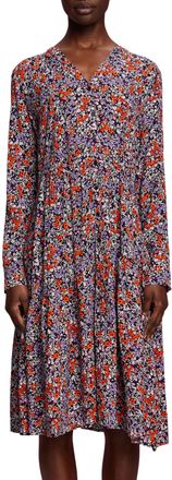 Esprit Damen 023ee1e315 Kleid, 403/Navy 4, 34