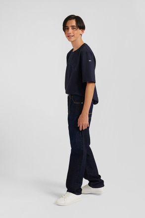 Eden Park Jean En Denim Coton Marine Poches Cargo Coupe Oversized