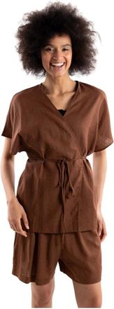 Hinnominate Hinnominate, Femme, Blouses et Chemises, Brun, Taille: 36 FR Sleeveless Shirt