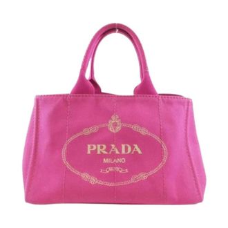 Prada Pre-owned Canapa Tote Bag - Femme - Pre-owned - Rose - Taille: ONE Size
