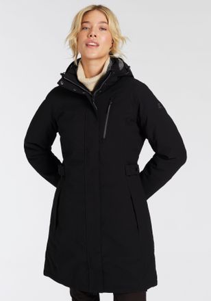Killtec Parka KILLTEC, Damen, Gr. 40, schwarz, Obermaterial: 100% Polyester. Futter: 100% Polyester, unifarben, hoch geschlossener Ausschnitt, mit verstellbar