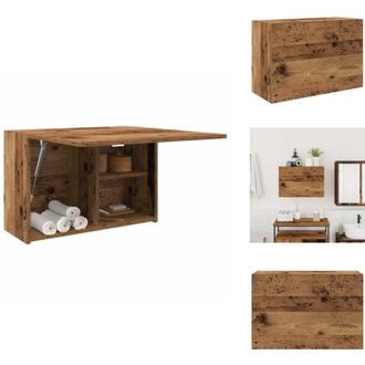 vidaXL Vidaxl - Armoire murale de bain vieux bois 60x25x40 cm bois ding&eacute;nierie - Armoire Murale De Salle De Bain - Armoires Murales De Salle De Bain