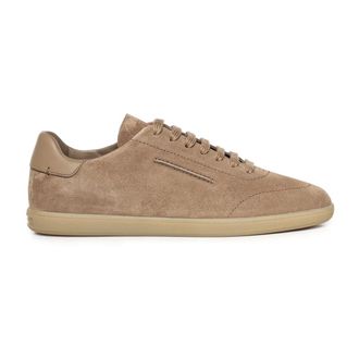 Ermenegildo Zegna Homme, Chaussures, Brun, Taille: 42 EU 232 Suede Leather Baskets