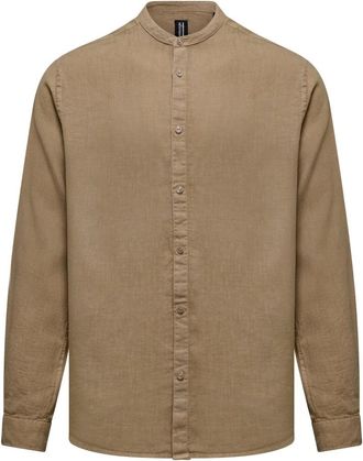 Bomboogie Homme, Chemises, Brun, Taille: M Casual Chemises