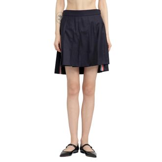 Thom Browne Super 120s Twill Pleated Mini Skirt