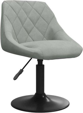 vidaXL Esszimmerstuhl Hellgrau Samt Vidaxl