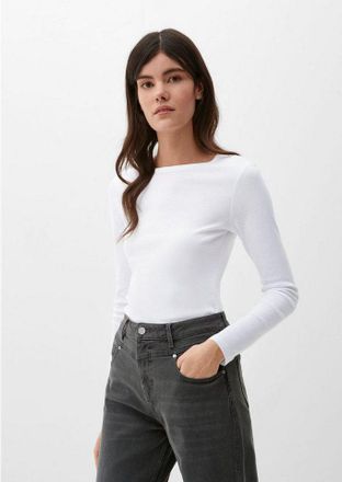 s.Oliver Longsleeve Longsleeve (2-tlg) langarm, Rundhals-Ausschnitt, 2er Pack