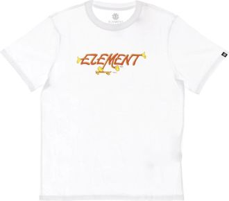 Element Wei&szlig;es Crew Neck Tee mit Logo - - Tops - Herren - Wei&szlig; - XS