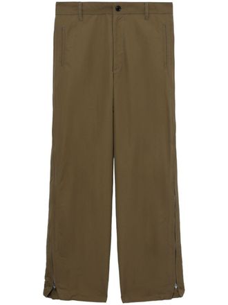 Toga Archives pantalon droit à détails de zips - Marron