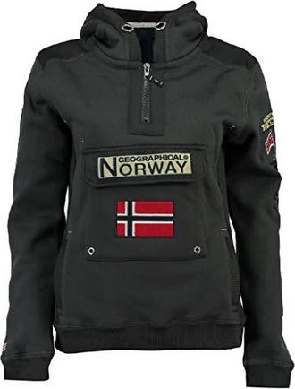 Geographical Norway Sweat &agrave; capuche pour homme &agrave; manches longues mod&egrave;le GYMCLASS, gris fonc&eacute;, L