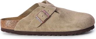 Birkenstock Homme, Chaussures, Beige, Taille: 45 EU Sabots Boston en Daim Beige