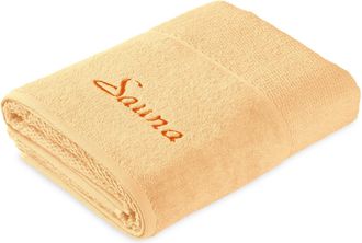 FROTTANA frottana Pearl Saunatuch 80 x 200 cm aus 100% Baumwolle, maize