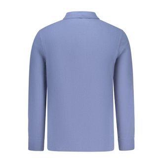 Timberland Long-Sleeved Cotton Polo Shirt - Blue