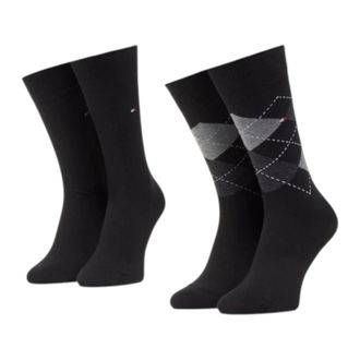 Tommy Hilfiger Homme, Sous-vêtements, Noir, Taille: S Caleçons à Motif à Carreaux Slip-On