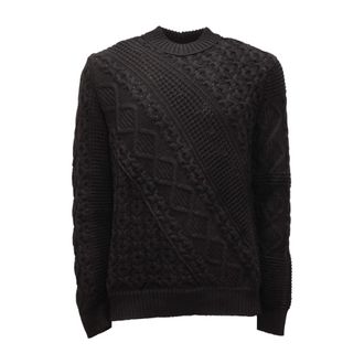 Paolo Pecora 1655Ar Maglione Wool Sweater - - Knitwear - Herren - Schwarzk - L