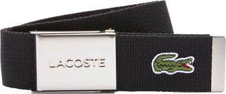 Lacoste G&uuml;rtel - Lacoste LACOSTE Herren G&uuml;rtel aus Stoff - sch&ouml;nes - Gr. 100 CM - in Schwarz - f&uuml;r Damen