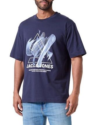 Jack & Jones Jcotint Tee SS Crew Neck T-Shirt, Blazer Bleu Marine, M Homme